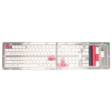 126 Keys Pink And White Keycaps Xda Height Thermal Sublimation Diy Keyboard Keycaps Pbt