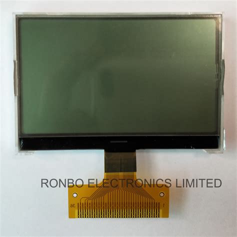 Customized 128 X 64 Cog Lcd Display Fstn Positive Transflective Lcd