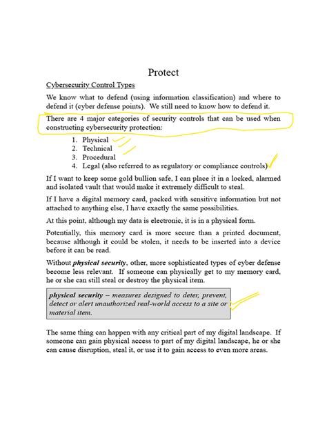 Cyber Security Control Types Pdf Security Computer Security
