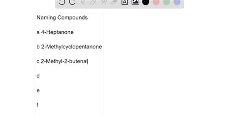 solved write names for these compounds where possible write both