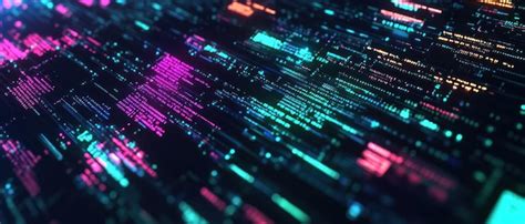 Glowing Programming Code Technology Background Premium Ai Generated Image