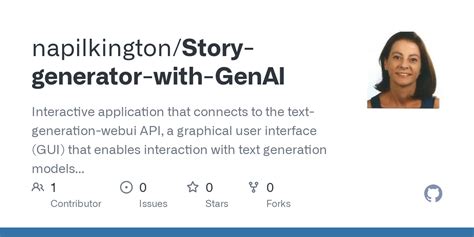 Github Napilkingtonstorygenerator Aplicación Que Conecta Con La Api Text Generation Webui