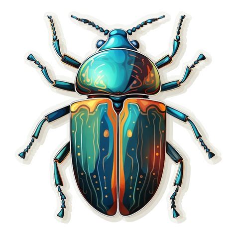 Premium Photo A Close Up Of A Colorful Bug With A Long Tail Generative Ai