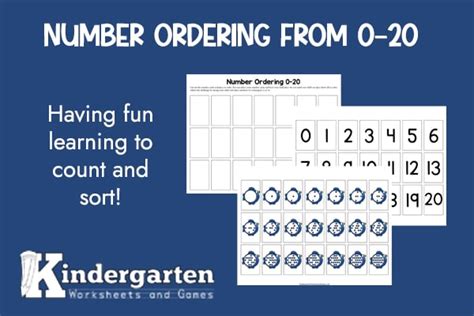 Putting Numbers In Order Free Printable Ordering Worksheet For