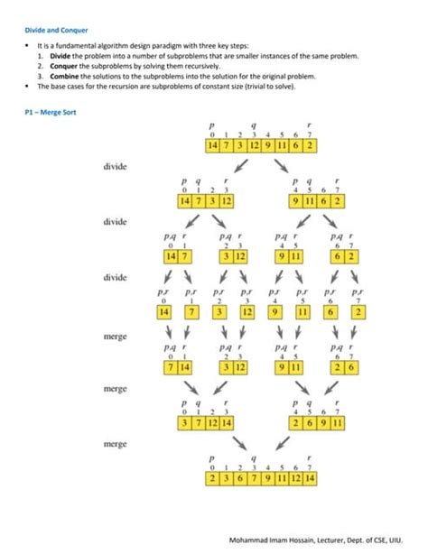Ds And Algo 3 Divide And Conquer Pdf