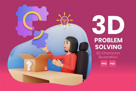 Problem Solving 3d Character Graphic By Imoogigraphic · Creative Fabrica