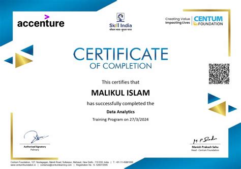 Malik Ul Islam On Linkedin Dataanalytics Centumfoundation Lifelonglearning Careergrowth…