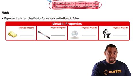 Periodic Table Classifications Example 1 Study Prep In Pearson