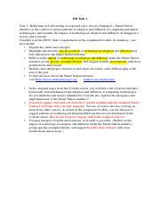 DB Task Docx DB Task Task Reflecting On Both Reading Excerpt And Video Discuss