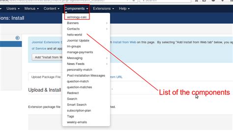 how to create custom component in joomla
