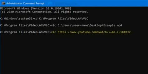 How To Play Video With Vlc Using Command Prompt