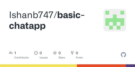github ishanb747 basic chatapp