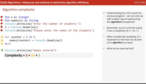 Measures And Methods To Discuss The Efficiency Of Algorithms Flashcards