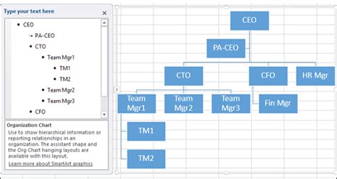 Organization Chart Excel Template