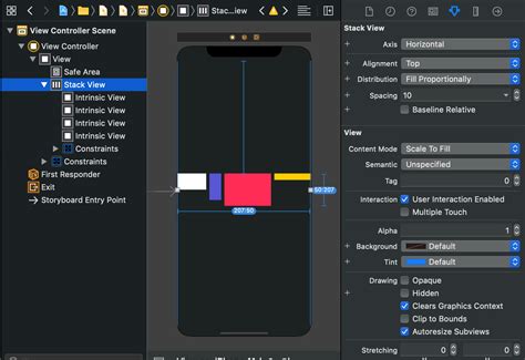 Ios Button Width And Height Is Disabled In Horizontal Stackview