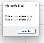 VBA Nueva línea Retorno de carro Automate Excel