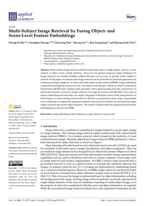 Pdf Multi Subject Image Retrieval By Fusing Object And Scene Level