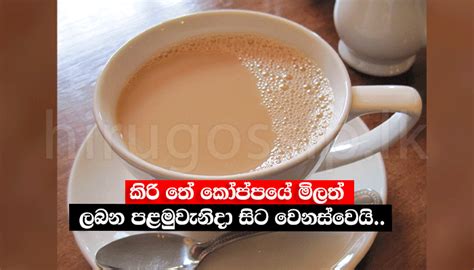 කිරි තේ කෝප්පයේ මිලත් ලබන පළමුවැනිදා සිට වෙනස්වෙයි News Artical Kiri The Mila Hiru Gossip
