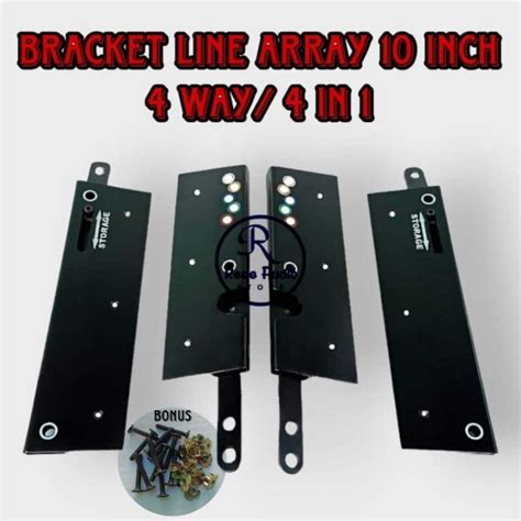 bracket line array 4 in 1 speaker box size 10 4way quality 4x1