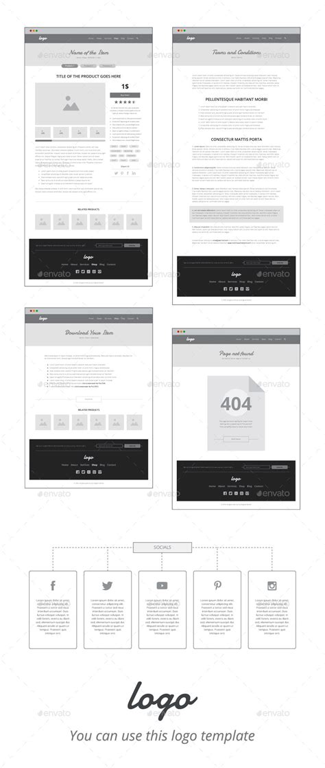 UX Workflow Wireframe And Sitemap Creator Web Elements GraphicRiver