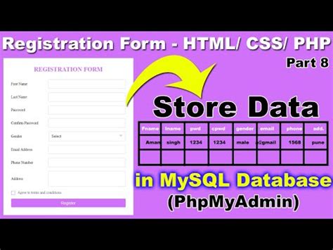 How To Send Store HTML Form Data Into Database Send Form Data In