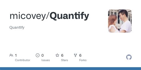 Github Micoveyquantify Quantify