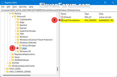 Change Microsoft Defender Antivirus Max CPU Usage During Scan In Windows Windows Forum