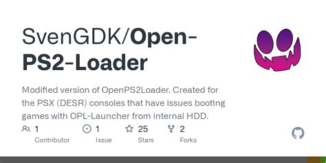 GitHub SvenGDK Open PS2 Loader Modified Version Of OpenPS2Loader Created For The PSX DESR