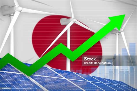 일본 태양 및 풍력 에너지 상승 차트 화살표현대 자연 에너지 산업 그림 3d 일러스트레이션 0명에 대한 스톡 사진 및 기타 이미지 Istock