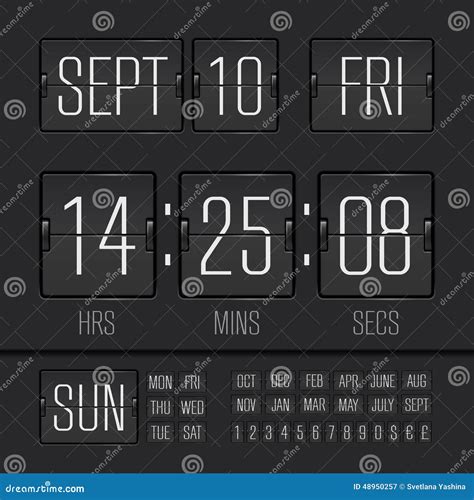 Black Scoreboard Stock Vector Illustration Of Info Information 48950257
