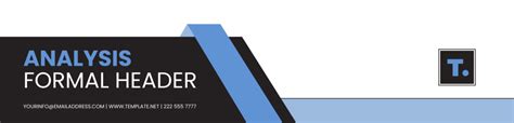 Analysis Formal Header Template Edit Online And Download Example