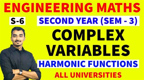 COMPLEX VARIABLES | COMPLEX ANALYSIS | S-6 | ENGINEERING MATHS | MATHS ...