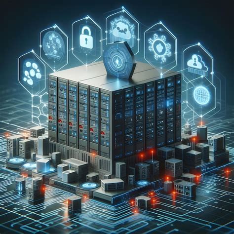 Premium Photo Reliable Technology Business Network Servers Boost