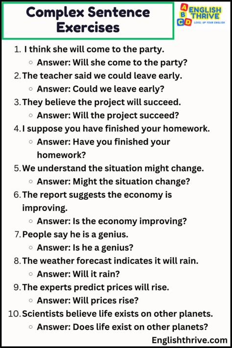 Assertive To Interrogative Sentence Transformation Exercises With Answers