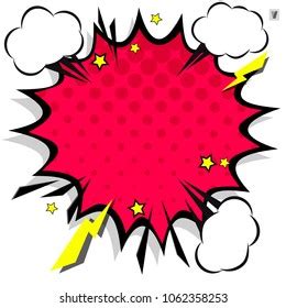 Retro Comic Design Speech Bubbles Flash Stock Vector (Royalty Free ...