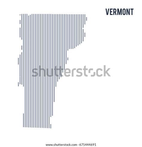 Vector Abstract Hatched Map State Vermont Stock Vector Royalty Free 675444691 Shutterstock