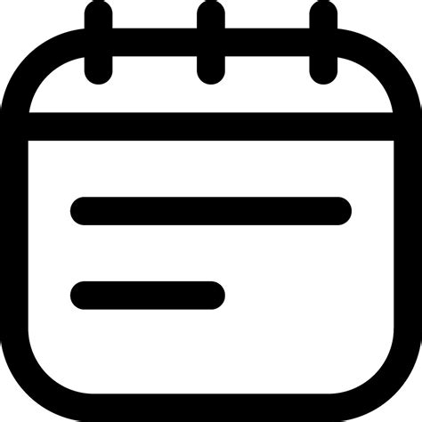 Calendar Icon With A Black Background 50743767 Vector Art At Vecteezy