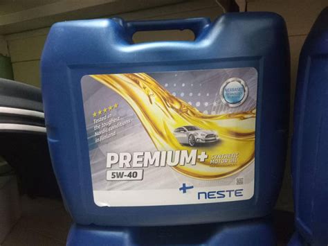 Масло моторное Neste Premium+ 5W40 API SN/CF, ACEA C3 синтетическое ...