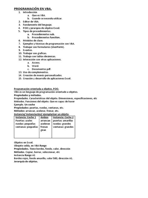 00 Excel Vba Pdf Objeto Informática Microsoft Excel