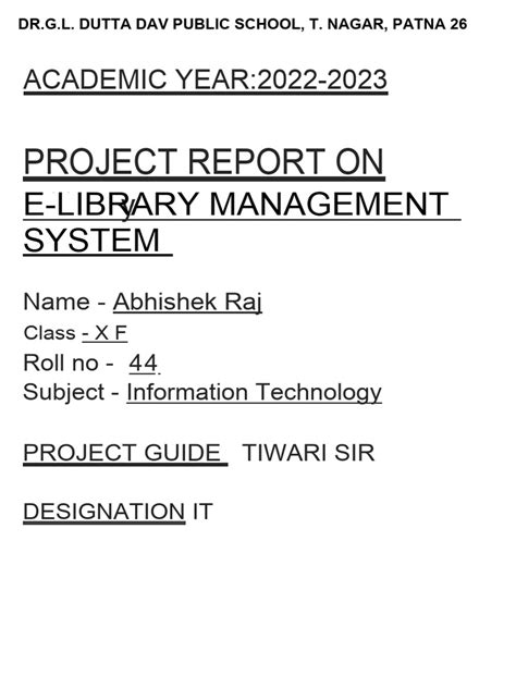 It Project Class X 22 23 Pdf Html Element Html