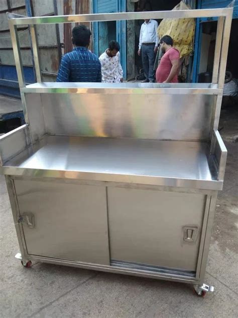 Stainless Steel Tea Stall Counter For Catering With Burner At ₹ 37500