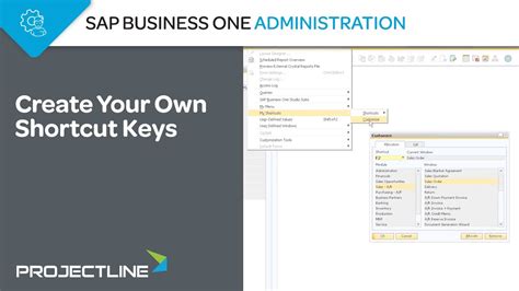 Sap Business One Shortcut Keys How To Create Your Own Youtube