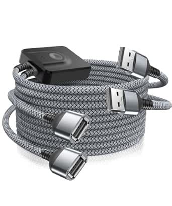 Amazon Com RUXELY USB Switch Selector Cable 2 Computers Share Male To 2 Female USB 2 In 2 Out