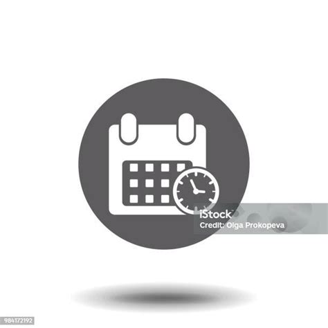 달력 및 시계 아이콘입니다 날짜 및 시간 기호입니다 이벤트 픽토그램 평면 벡터에 고립 된 흰색 배경 서명 그래픽 및 웹 디자인에 대 한 간단한 벡터 일러스트입니다 0명에