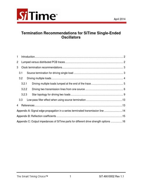 An10002 Single Ended Clock Termination Pdf Transmission Line Electrical Impedance