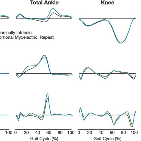 Joint Kinematics Dynamics And Power The Mean Joint Angles Moments