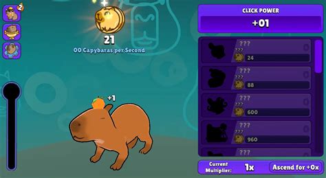 Capybara Clicker Unblocked The Click Heard Around The Gaming World Spunky Games
