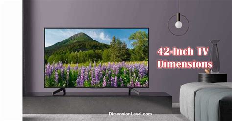 42 Inch Tv Dimensions Size Width Hight Depth Dimension Level