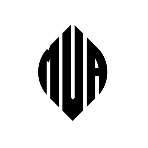 Premium Vector | Mva circle letter logo design with circle and ellipse shape
