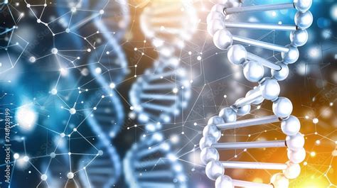 Digitized Dna Molecule A Captivating Photo Of A Digitized Dna Molecule Illustrating The